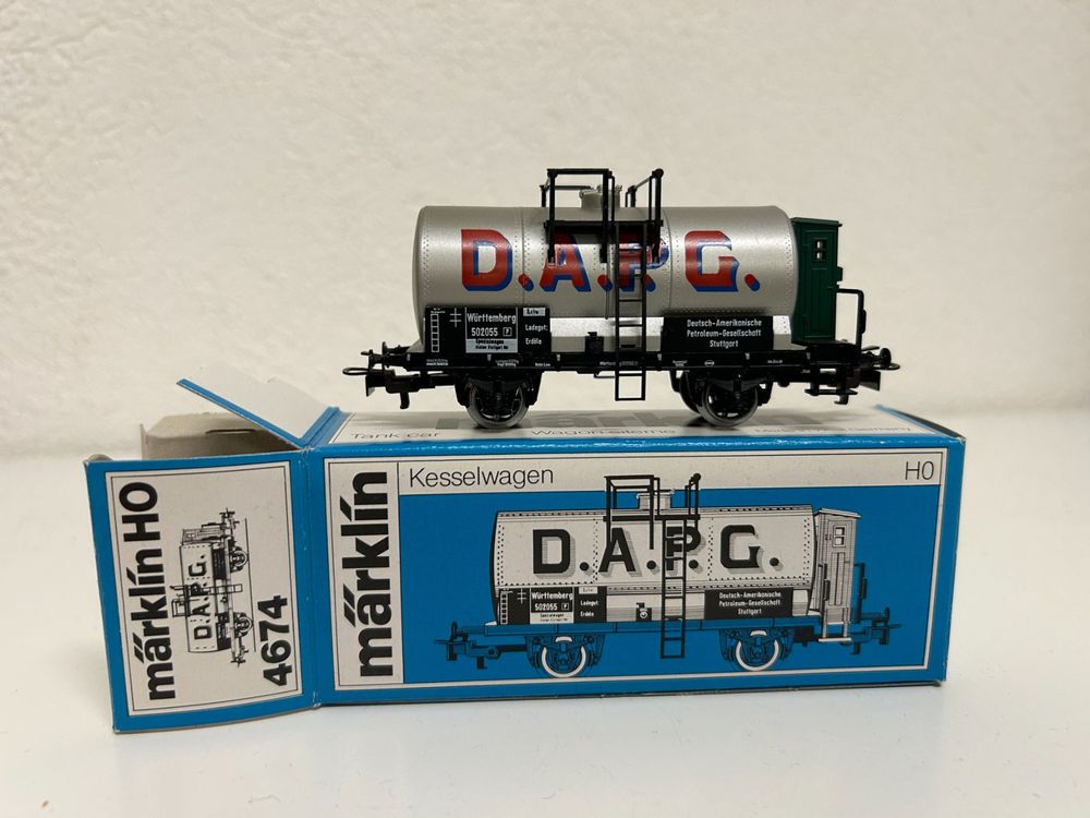Märklin 4674 Kesselwagen mit Bremserhaus DAPG | Kaufen auf Ricardo