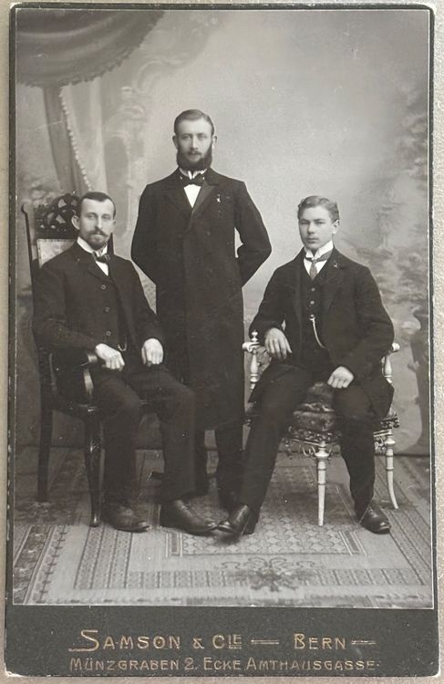 Kabinettfoto Sanson & Cie, Bern - Männer, Mode (Gebraucht) in ...