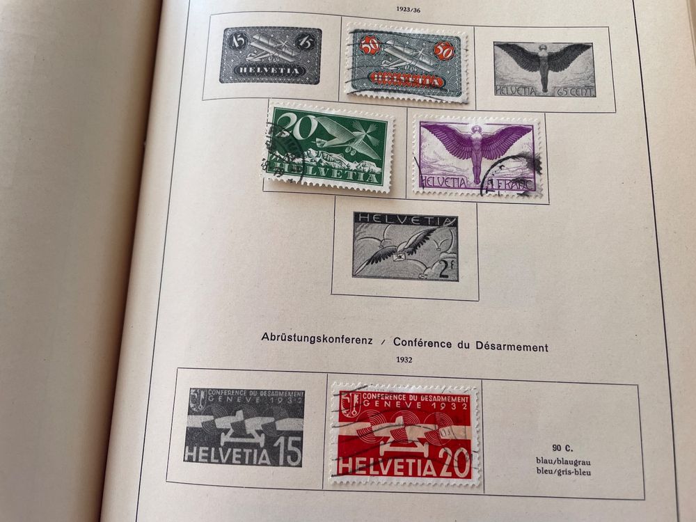 Ancien alb. 45 p. de timbres, dès 1871, dès 1.- (Gebraucht) in Sonceboz ...