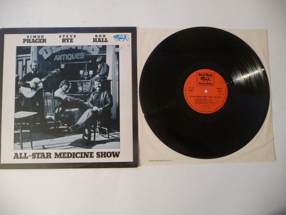 LP SIMON PRAGER/STEVE RYE/BOB HALL - ALL STAR MEDICINE SHOW | Kaufen ...