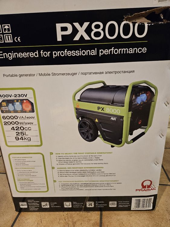 Pramac PX 8000 (Neu und originalverpackt) in Valendas für CHF 500 – nur ...