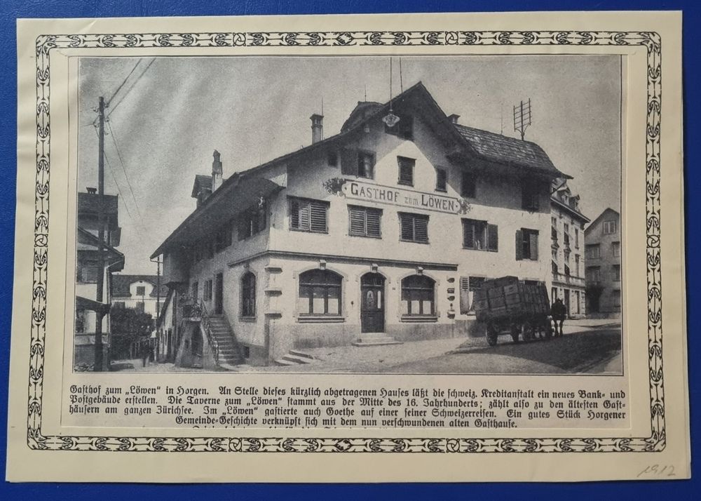 Gasthaus Löwen Horgen 1912 Kaufen Auf Ricardo