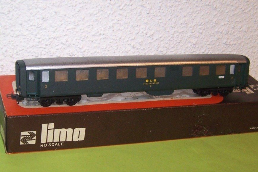 LIMA H0 9190: BLS Schlieren-PW 2.Kl., UIC, grün, DC (Neu (gemäss ...