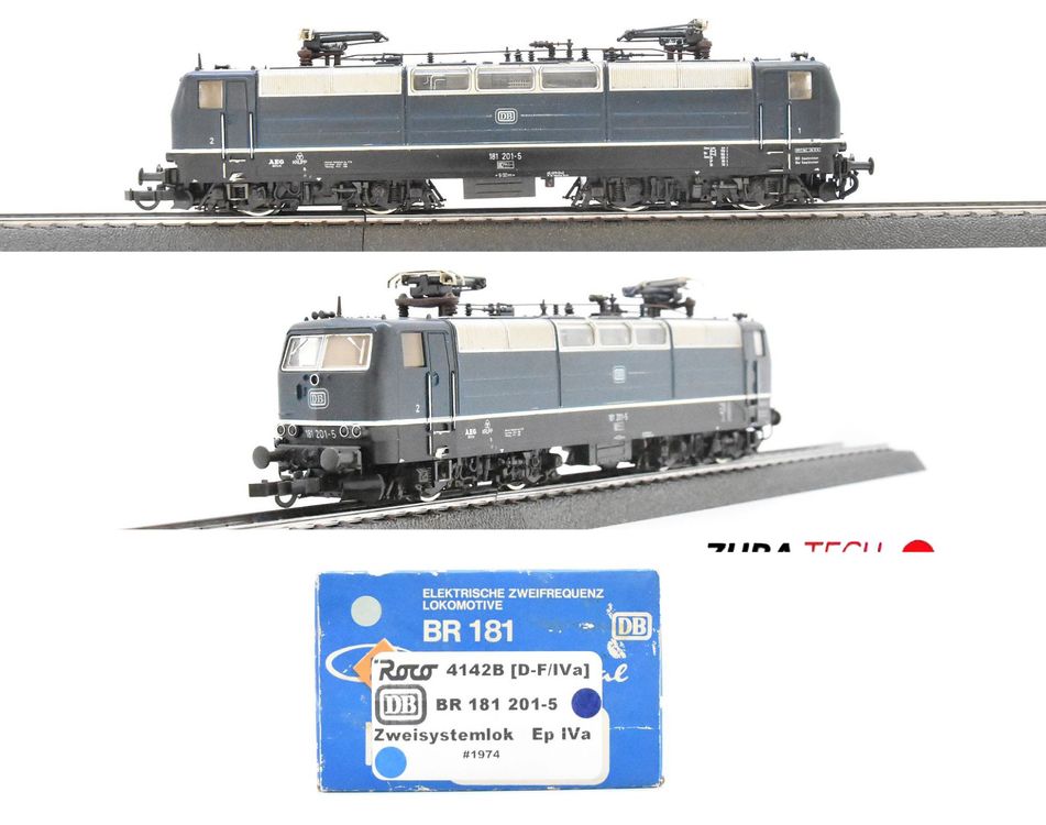 Roco 4142 E-Lok BR 181 DB H0 GS Analog mit OVP (Gebraucht) in St ...