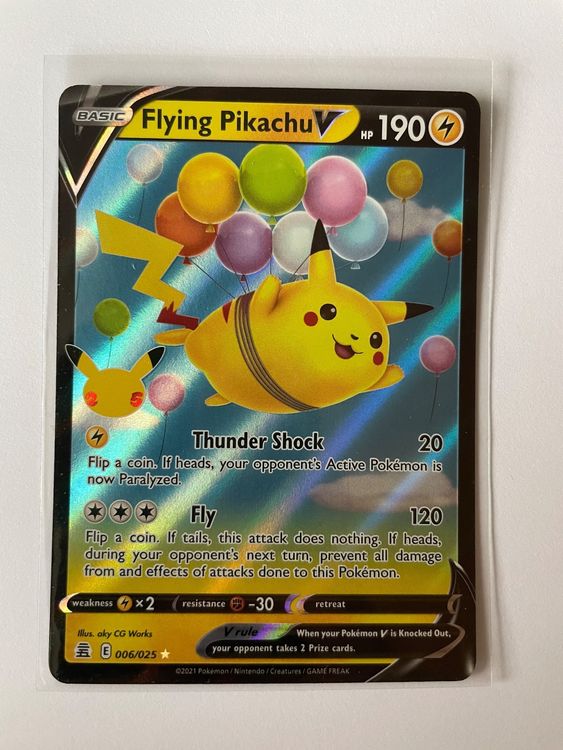Pokémon Celebrations Flying Pikachu V | Kaufen auf Ricardo