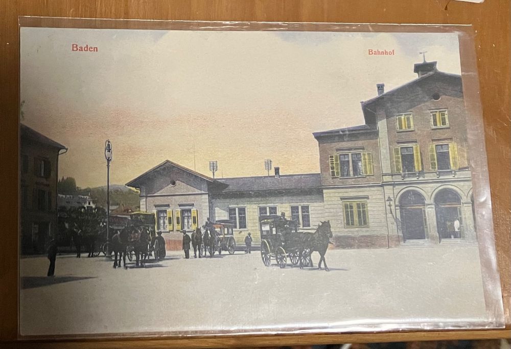 Alte Ansichtskarte Baden Bahnhof Aargau, Top Zustand! (Gebraucht) in ...