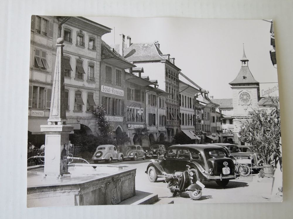 Grosses Foto - Schweizer Stadt 1950ern oder früher (Gebraucht) in ...