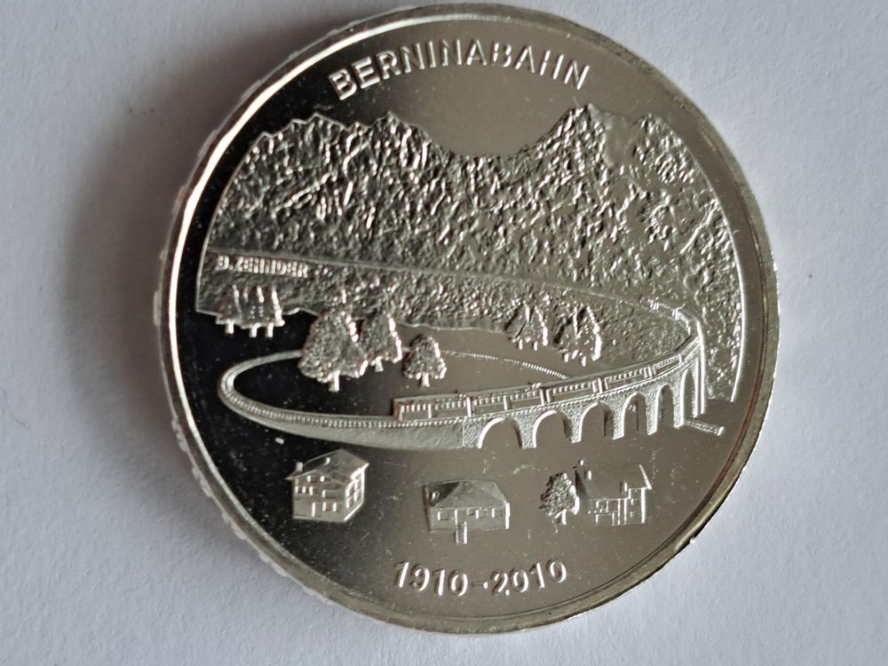 20 Fr. Gedenkmünze Berninabahn 2010 (Gebraucht) in Bazenheid für CHF 27.2 – mit Lieferung auf ...