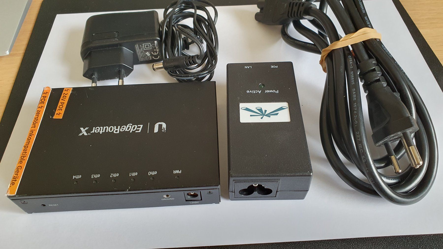 5 port Ubiquiti EdgeRouter X + POE Adapter (Gebraucht) in Wetzikon ZH ...