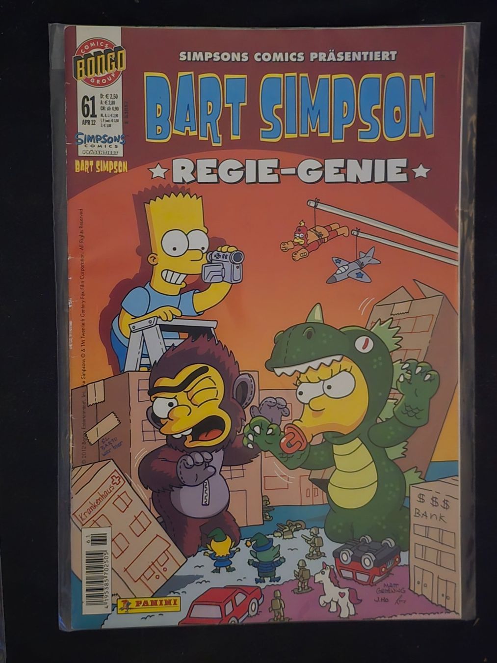 Bart Simpson Comic Heft Nr. 61 Regie-Genie, Top Zustand! (Neu (gemäss ...