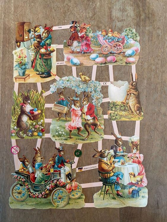 Oblaten Glanzbilder Ostern Hasen | Kaufen auf Ricardo