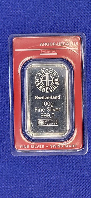Silberbarren 100g Argor-Heraeus (Gebraucht) in Menzingen für CHF 120 ...