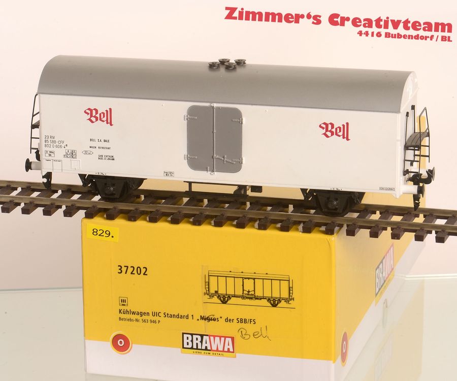 BRAWA SBB Güterwagen «Bell», OVP, Sp. 0, 2-leiter (Gebraucht) in ...