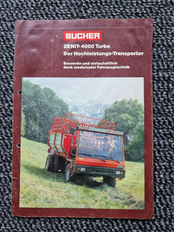 Original Prospekt Bucher Transporter Zenit 4000 Turbo (Gebraucht) in ...