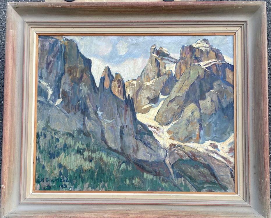 Hans Beat Wieland grosses Gemälde - Berglandschaft (Gebraucht) in Root für CHF 524 – nur ...