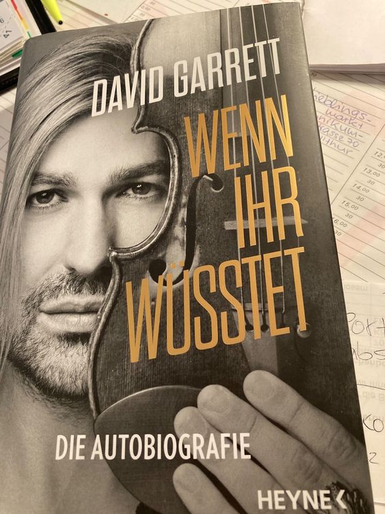 Buch von David Garret / Die Autobiografie "Wenn ihr wüsstet" (Neu ...