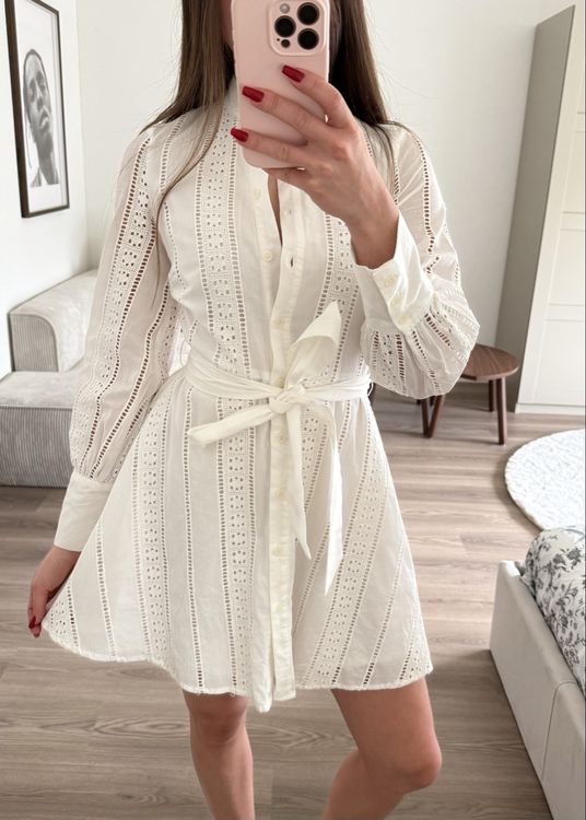 Kleid ZARA XS 34 weiss boho Sommer elegant (Gebraucht) in Langnau am ...