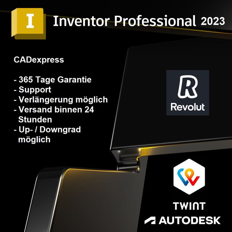 Autodesk Inventor Professional 2023 - 1 Jahr - 3 PC (Neu und ...