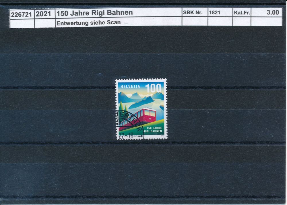 2021 "150 Jahre Rigi Bahnen" (Gebraucht) in Winterthur für CHF 1.5 – mit Lieferung auf Ricardo ...