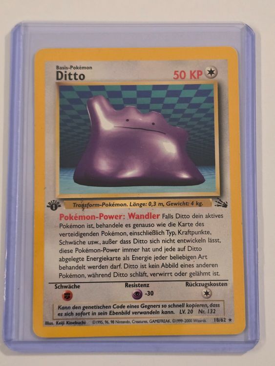 🇩🇪 Pokemon 》Fossil 1. Edition 》Dito 18/62 (Gebraucht) in Niederbipp für ...