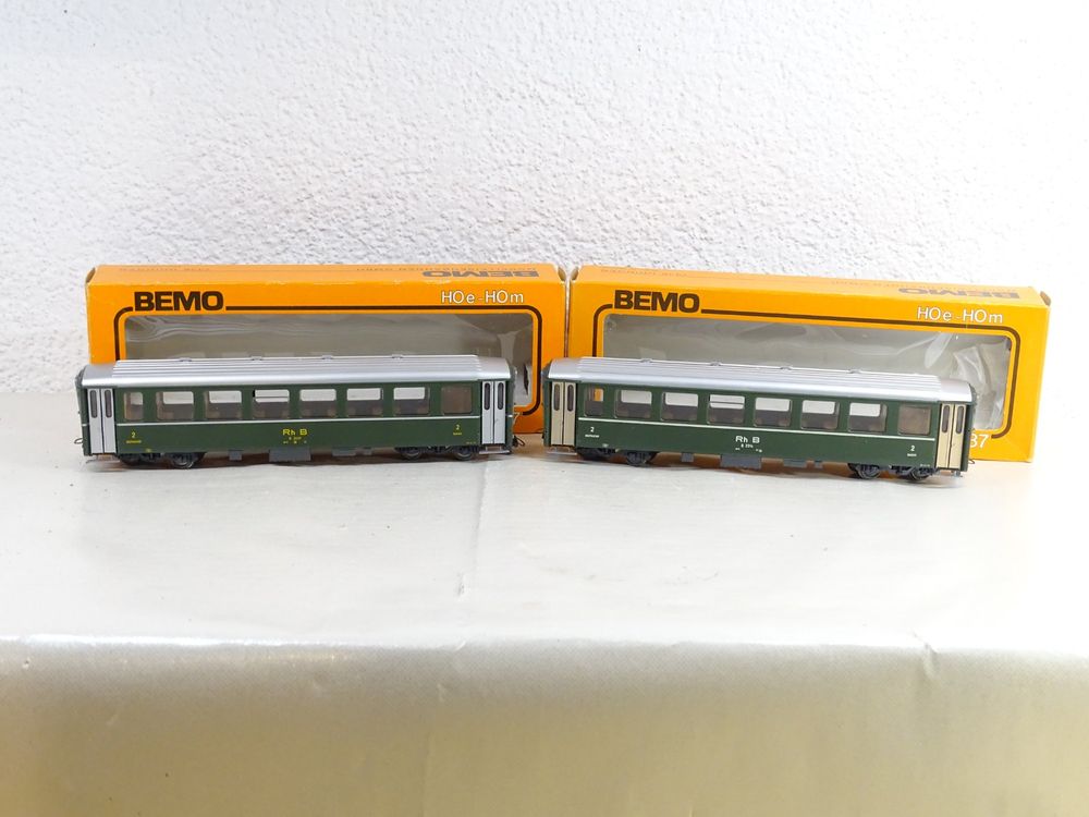 Bemo 3255 + 3254 RhB Personenwagen Grün, H0m, GS, OVP (Gebraucht) in Wohlen für CHF 41 – mit ...
