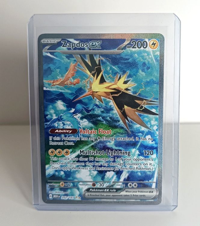 Zapdos ex 202/165 Pokemon 151 EN MINT (Neu (gemäss Beschreibung)) in ...