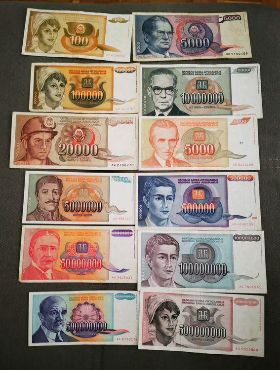 Banknoten Jugoslawien (Gebraucht) in Rotkreuz für CHF 9.9 – mit Lieferung auf Ricardo kaufen