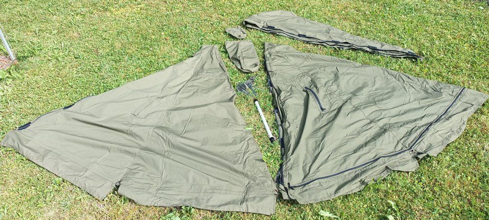 Zelt Lavvu Nordicwolf Fyn / Tyr Canvas Olivegrün Bushcraft (Neu (gemäss ...