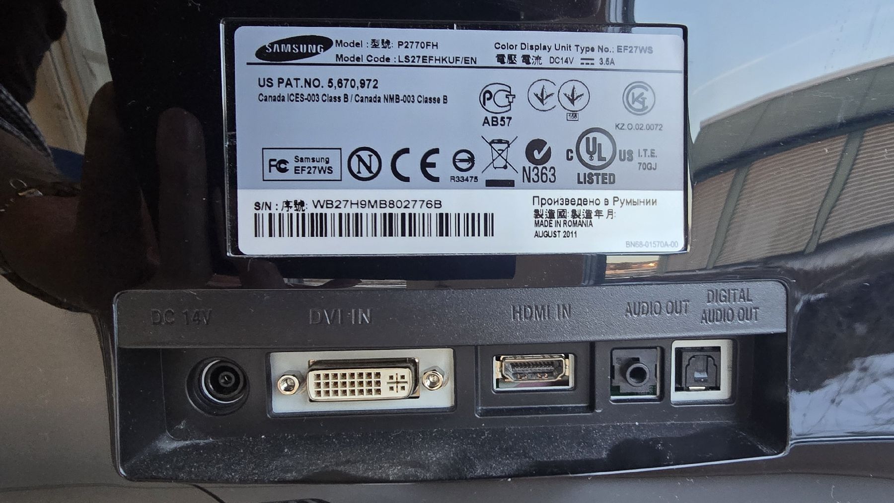 Samsung P2770FH Monitor - idealer Bildschirm mit HDMI, Audio (Gebraucht ...