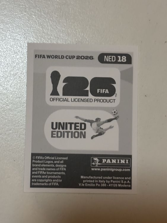 Panini NED18 FIFA World Cup 2026 Sticker (Neu (gemäss Beschreibung)) in ...