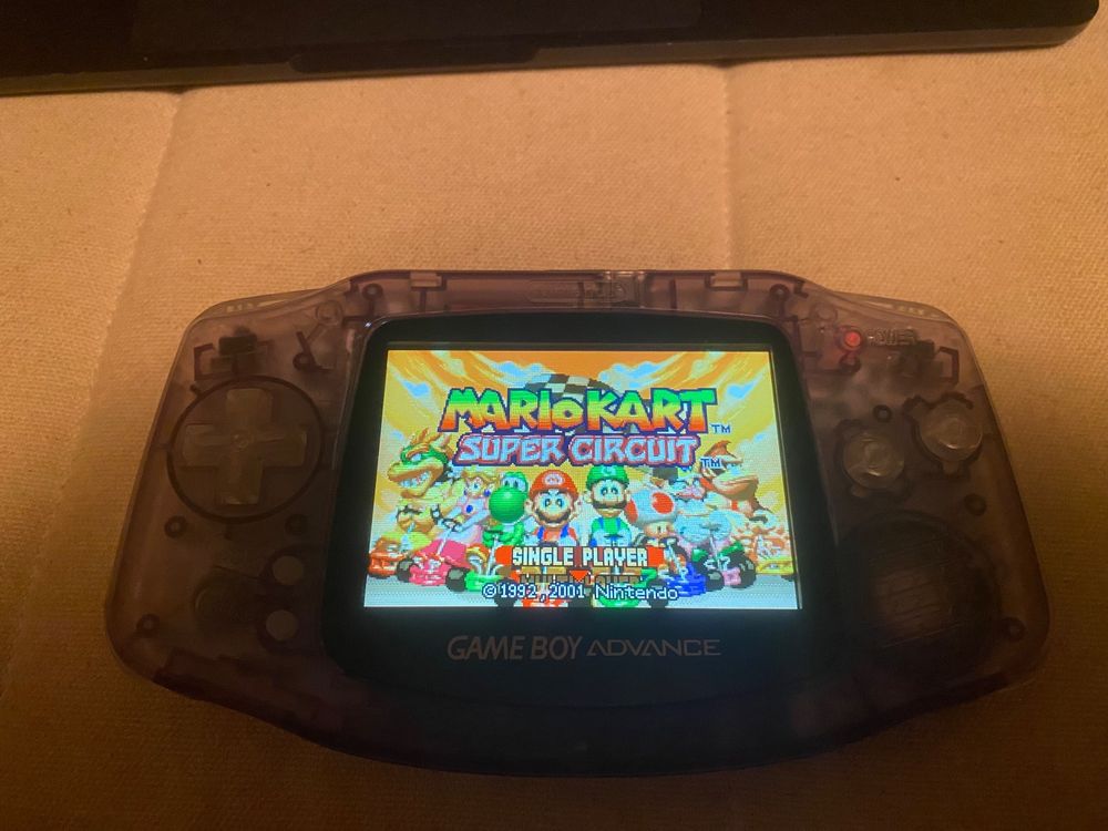 Game Boy Advance mit Backlight IPS V2 Clear Purple | Kaufen auf Ricardo
