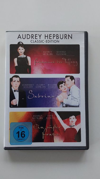 3 DVDs Audrey Hepburn: Frühstück, Sabrina, Ein süsser Fratz (Gebraucht) in Worb für CHF 9 – mit ...