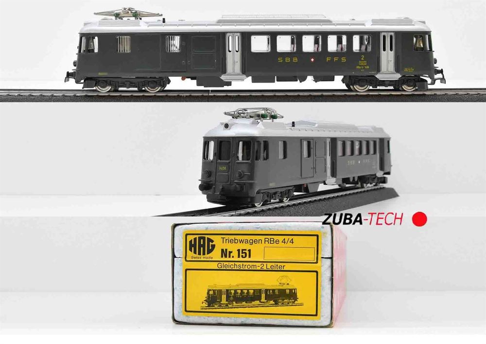 HAG 151 Triebwagen RBe 4/4 SBB H0 GS OVP | Kaufen auf Ricardo