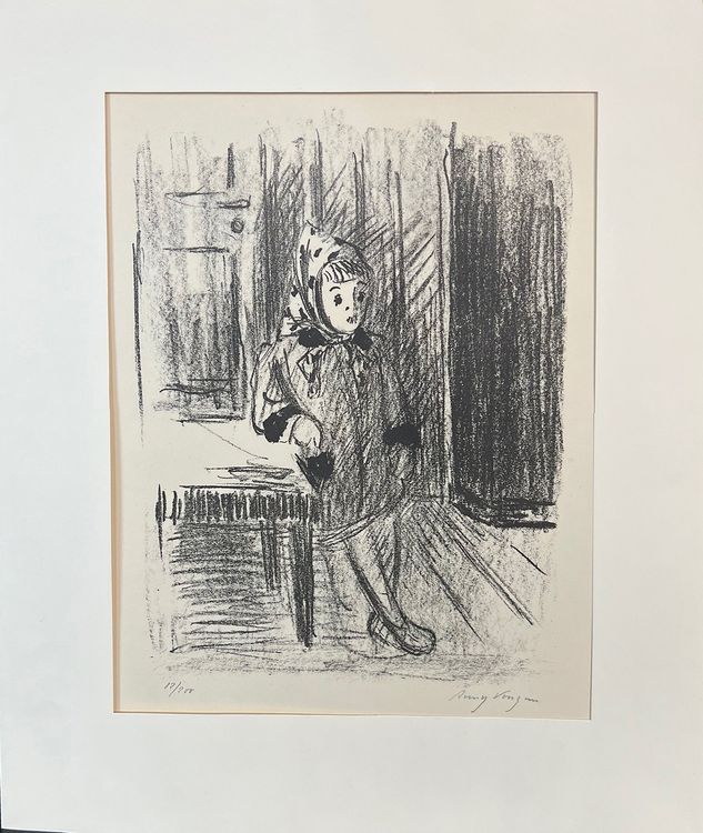 Anny Meisser-Vonzun. Stehendes Mädchen. Lithographie. | Kaufen auf Ricardo