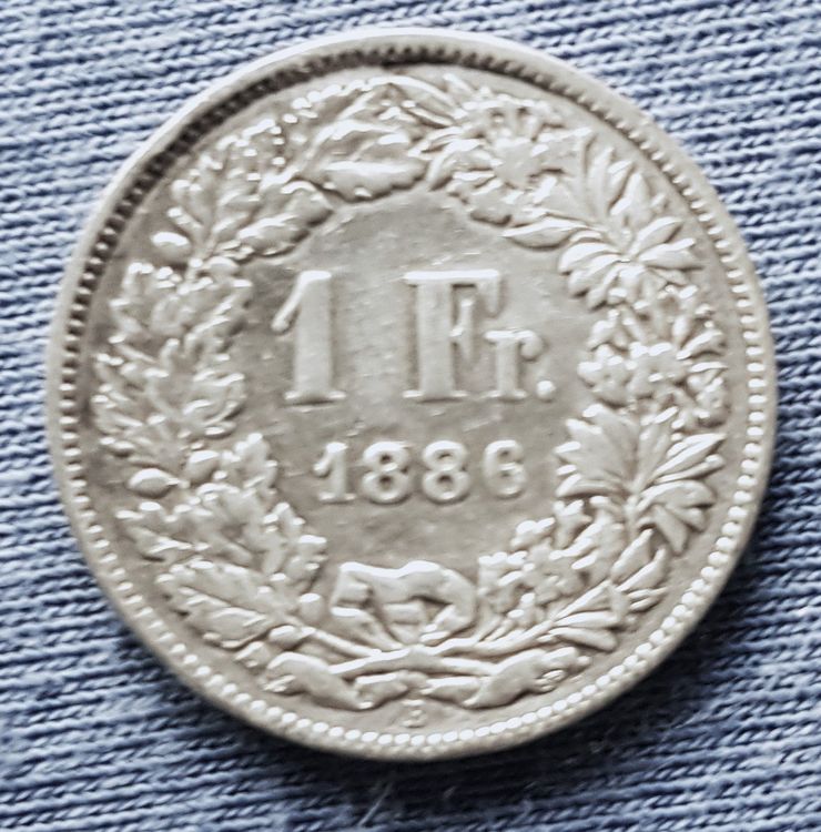 1 Franken 1886 uralte und seltene Silbermünze ab nur 1 Fr !! (Gebraucht) in Camignolo für CHF 10 ...