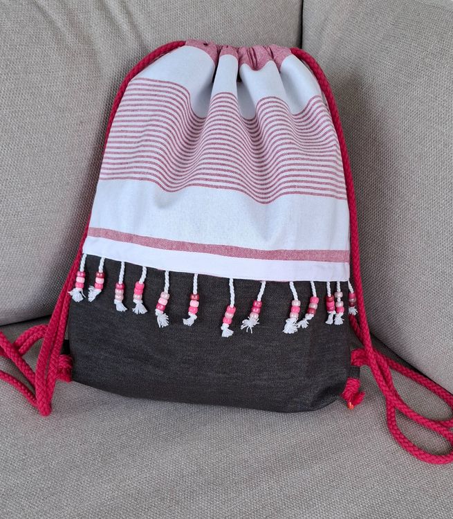 Turnbeutel, Rucksack, Strandtasche, Unikat (Neu (gemäss Beschreibung ...