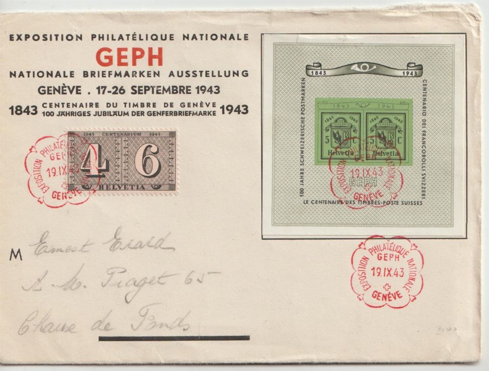 Brief mit Block GEPH 1943 | Kaufen auf Ricardo