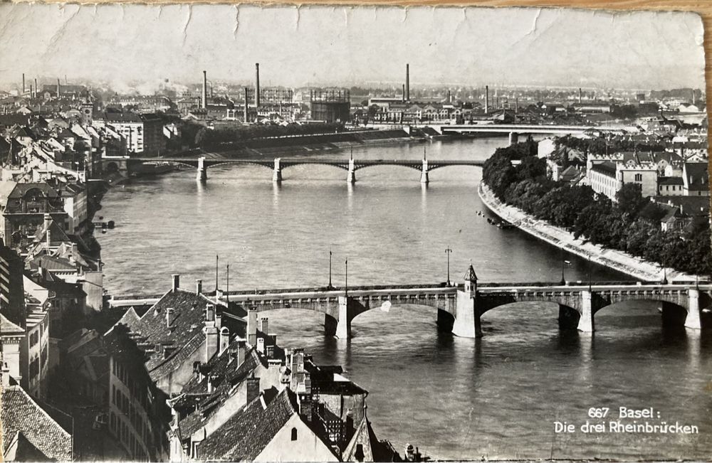 667 Basel: Die drei Rheinbrücken | Kaufen auf Ricardo