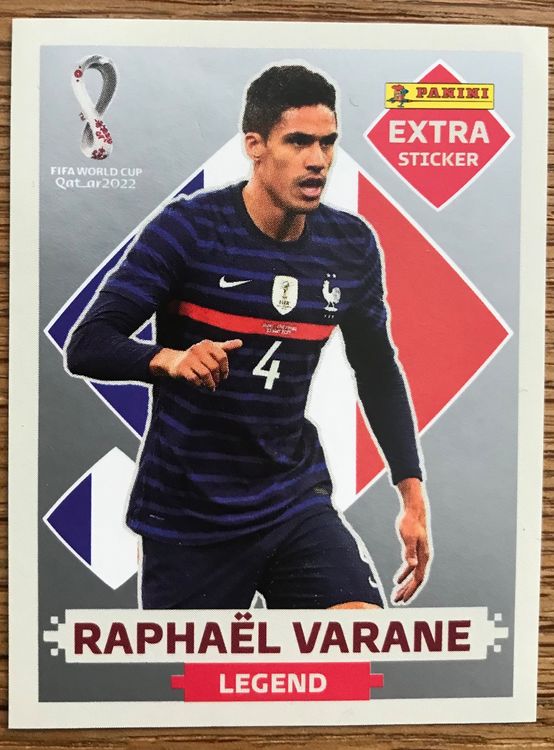 Panini WM 2022 Legend silber Raphaël Varane | Kaufen auf Ricardo