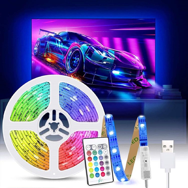 RGB LED Strip 2m USB Hintergrundbeleuchtung Beleuchtung TV | Kaufen auf Ricardo