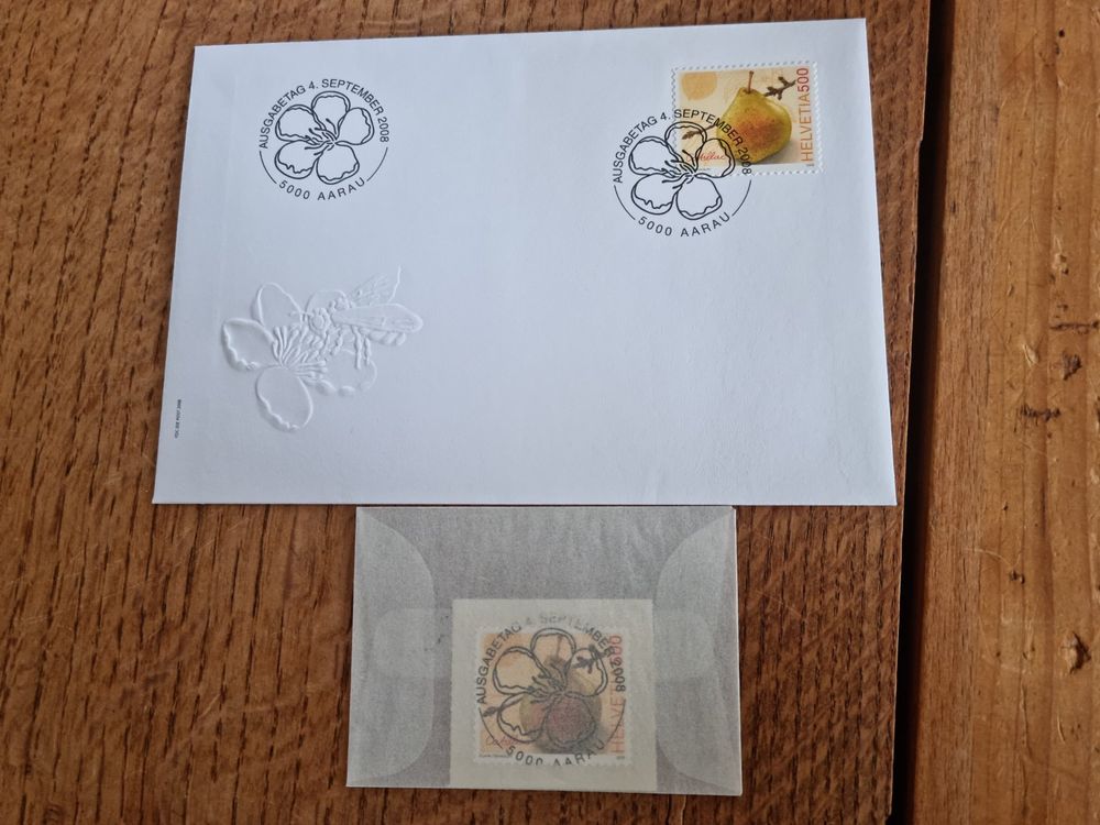 2008 FDC Einzel ET Vollstempel Birne (Gebraucht) in Arni AG für CHF 4 – mit Lieferung auf ...