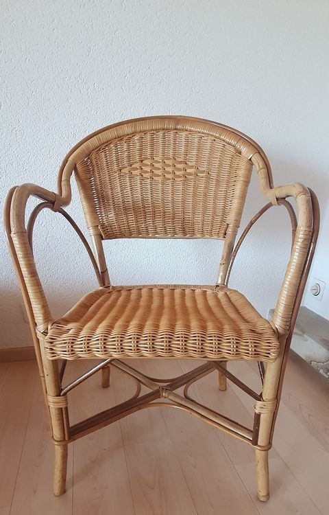 Fauteuil Rotin Vintage Occasion