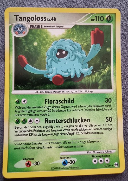 Pokémon 2010 Tangoloss Holo 10/99 DE (Neu (gemäss Beschreibung)) in ...