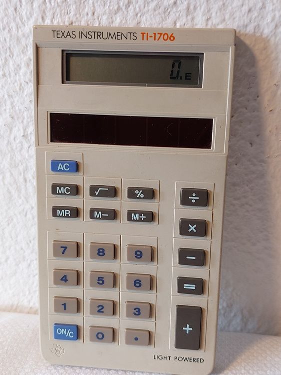 TEXAS INSTRUMENT TI-1706 von 1983 - Solar | Kaufen auf Ricardo