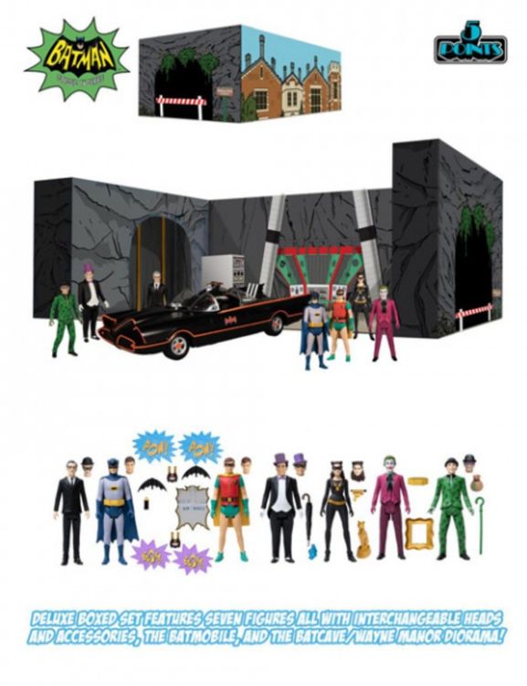 Batman batcave 5 points set 1966 deluxe box vintage batmobil | Kaufen ...