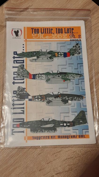 Me-262 Decal (Gebraucht) in Weisslingen für CHF 10 – mit Lieferung auf ...