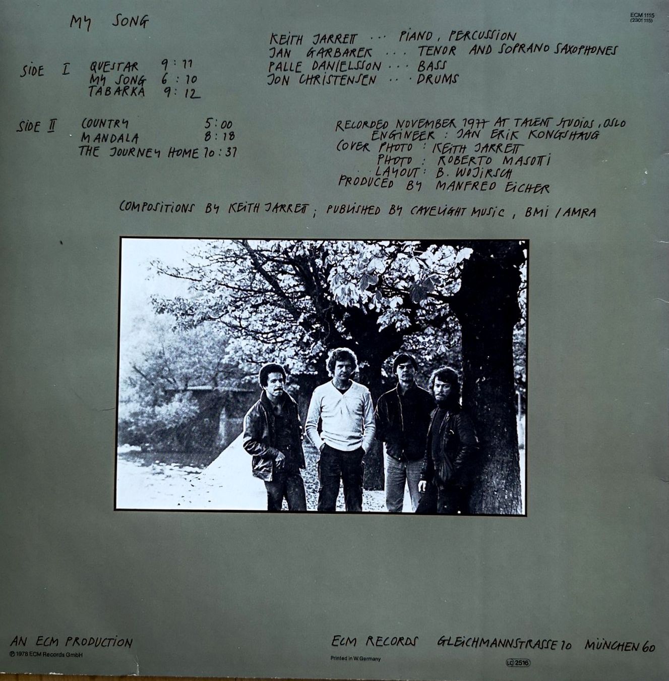 Keith Jarrett - My Song (Jazz - ECM LP 1978) (Gebraucht) in Sargans für ...