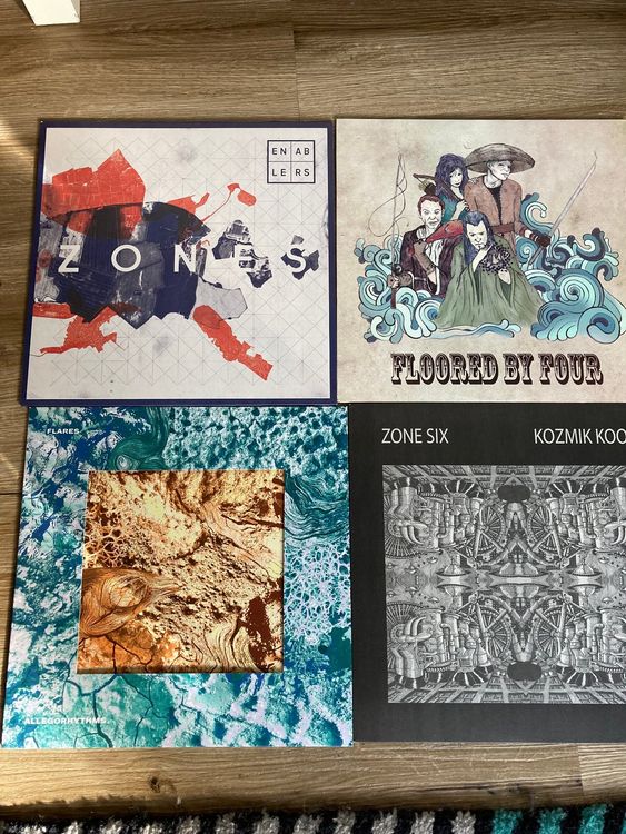 4 Indie Rock LPs Zone Six, Flares, Enablers, Floored by Four (Neu ...