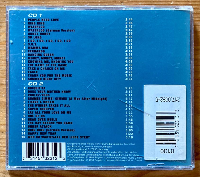 ABBA: The Complete Singles Collection (Polydor, 1999) (Gebraucht) in ...