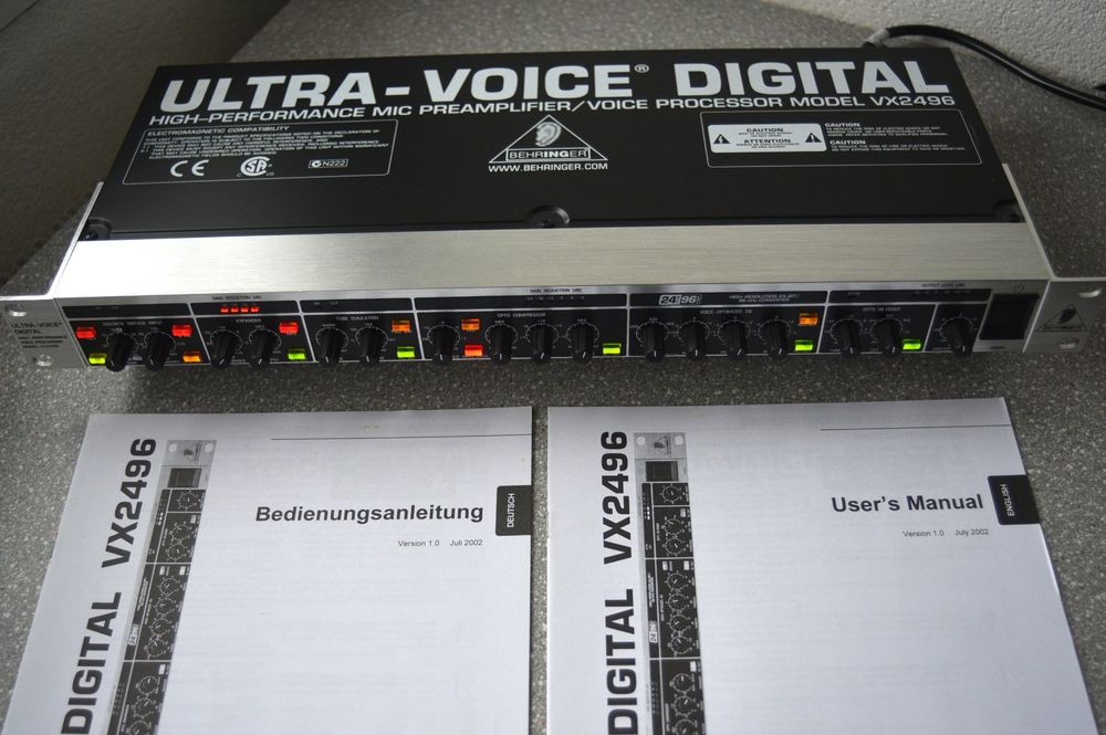 Behringer ULTRA-VOICE DIGITAL VX2496 Mic-Preamp, Digital Out (Gebraucht ...